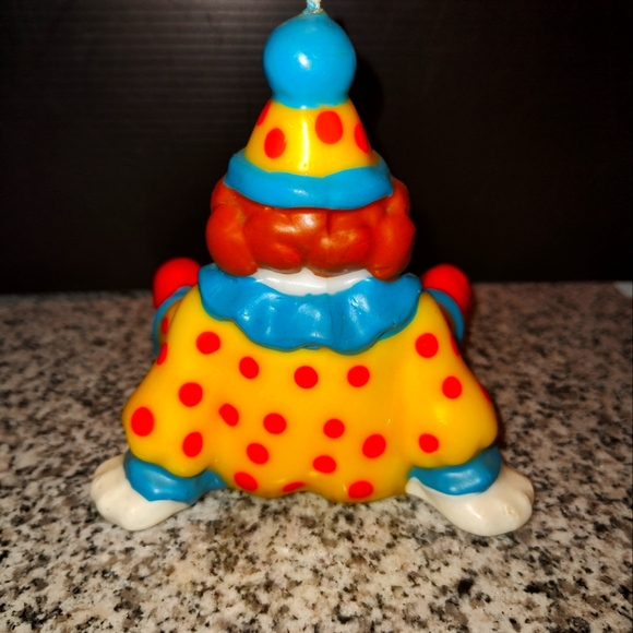 unknown | Party Supplies | Clown Wax Figurine Candle Bright Vivid ...